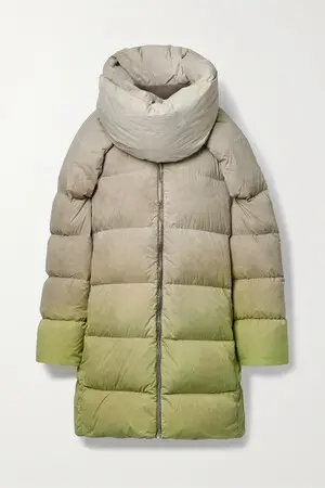 Rick Owens Convertible Dégradé Quilted Shell Down Jacket