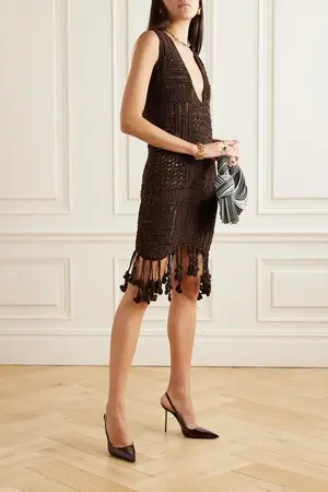 Christopher Esber Ramener Rope Crocheted Midi Dress