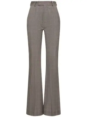 VIVIENNE WESTWOOD VIVIENNE WESTWOOD Ray Prince Of Wales Flared Trousers - Grey
