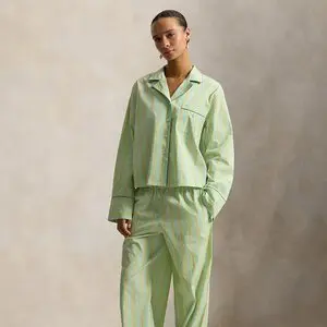 Ralph Lauren Striped Poplin Long-sleeve Pajama Set - Sunday Stripe