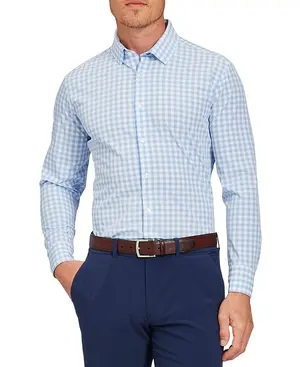 Mizzen+main Leeward Dress Shirt - Light Blue Gingham
