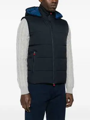 Kiton Zip-up Hooded Gilet