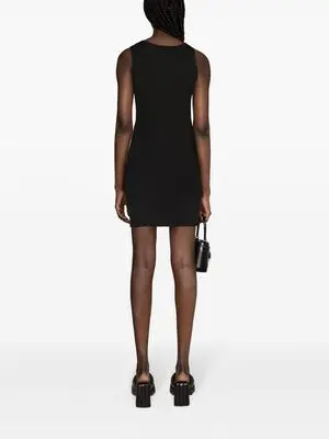Coperni Logo-plaque Ribbed Mini Dress