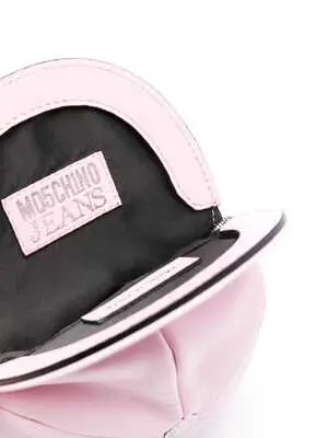 Moschino Logo-appliqué Leather Crossbody Bag