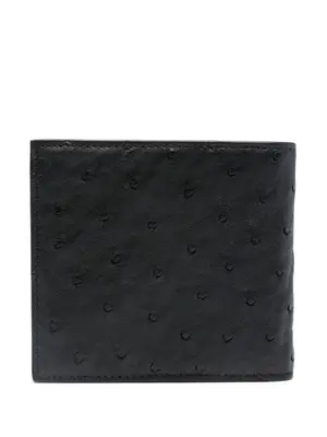 Valentino Garavani Ostrich-effect Leather Wallet