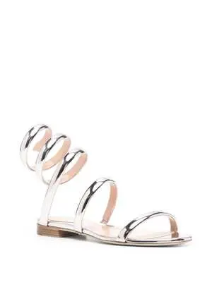 Rene Caovilla Serpente Metallic Sandals