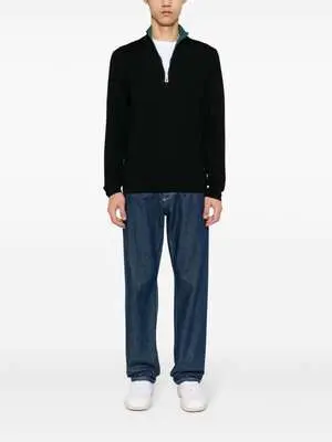 Paul Smith Embroidered Merino Wool Jumper - Black