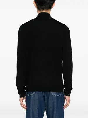 Paul Smith Embroidered Merino Wool Jumper - Black