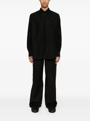 Valentino Garavani Toile Iconographe-print Poplin Shirt - Black