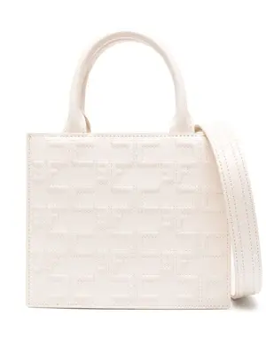 Elisabetta Franchi Small Monogram-embossed Tote Bag