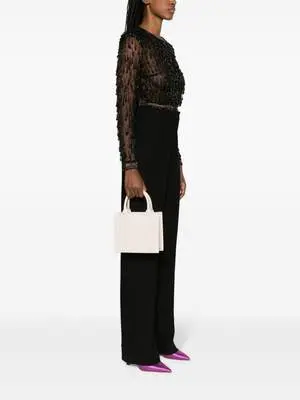 Elisabetta Franchi Small Monogram-embossed Tote Bag