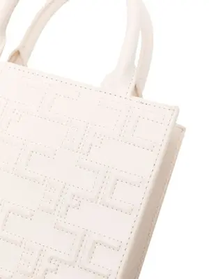 Elisabetta Franchi Small Monogram-embossed Tote Bag