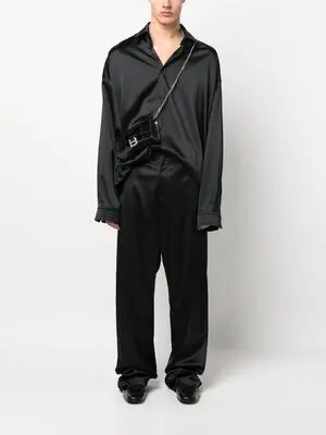 Balenciaga Loose-cut Stretch-satin Trousers