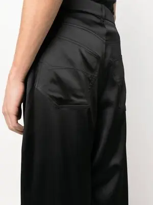 Balenciaga Loose-cut Stretch-satin Trousers