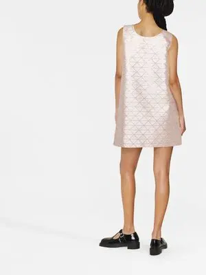 Prada Rhinestone Embellished Triangle Dress