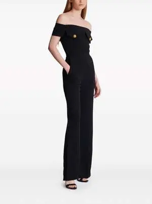 Balmain Off-shoulder Flared Jumpsuit