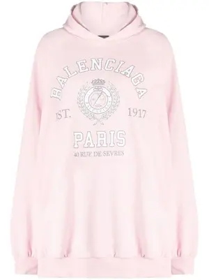 Balenciaga Logo-print Hoodie