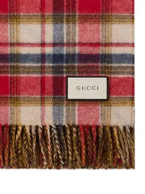 Gucci Gg Plaid Throw Blanket