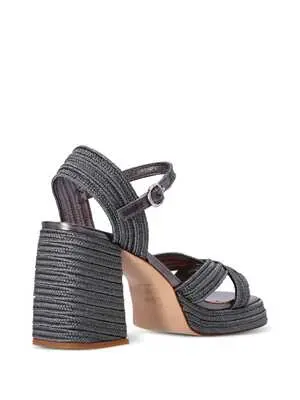 CastaÑer Valle Metallic Espadrilles - Silver