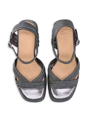 CastaÑer Valle Metallic Espadrilles - Silver