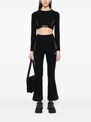 Versace Logo-waistband Performance Top