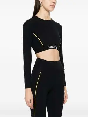 Versace Logo-waistband Performance Top