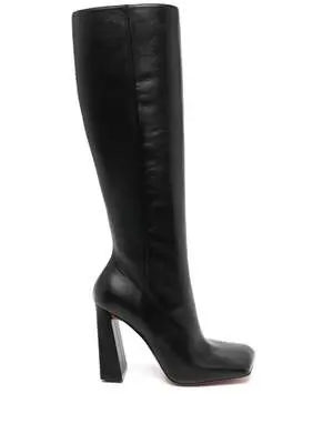 Amina Muaddi Marine 95mm Knee-length Boots - Black