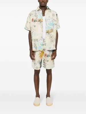 AMIR SLAMA Graphic-print Shorts