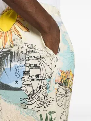 AMIR SLAMA Graphic-print Shorts