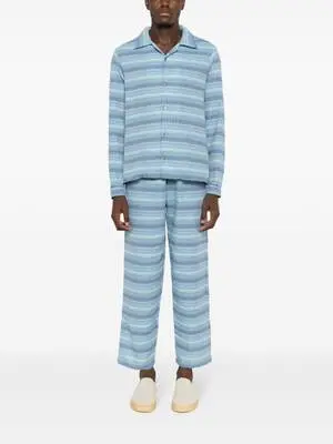 AMIR SLAMA Striped Jacquard Trousers