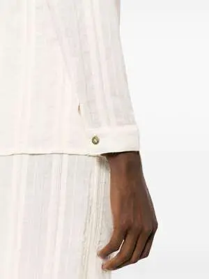 AMIR SLAMA Striped Jacquard Cotton Shirt