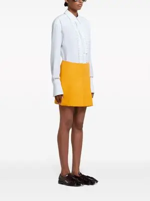 Marni Pleated Miniskirt - Yellow