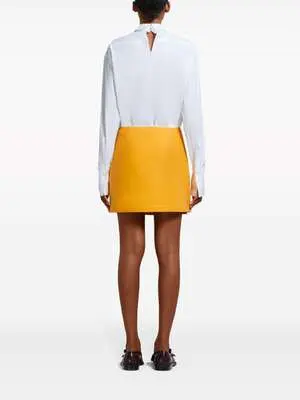 Marni Pleated Miniskirt - Yellow