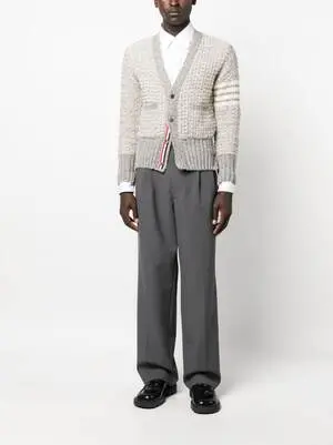 Thom Browne 4-bar Mélange-effect Cardigan