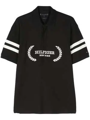 Tommy Hilfiger Monotype Stripe Cotton Polo Shirt