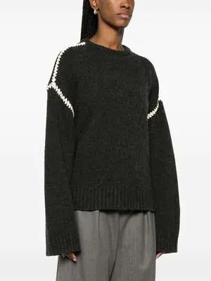 TOTEME Embroidered Wool Jumper