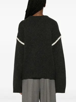 TOTEME Embroidered Wool Jumper