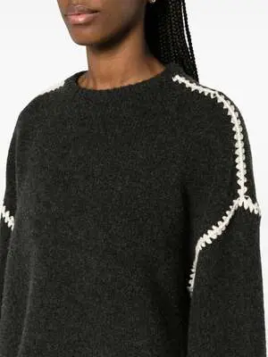 TOTEME Embroidered Wool Jumper