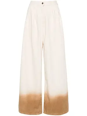 Alanui Wide-leg Jeans - Neutrals