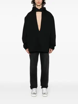 Random Identities Plunge-v Cotton Hoodie