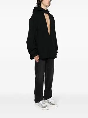 Random Identities Plunge-v Cotton Hoodie