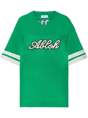 Off-White Football-print Mesh T-shirt