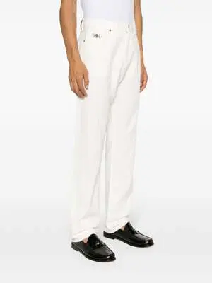 Versace Medusa Head-motif Straight-leg Jeans - White
