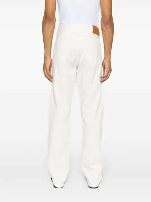 Versace Medusa Head-motif Straight-leg Jeans - White