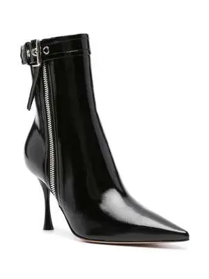 GIANVITO ROSSI 95mm Leather Ankle Boots