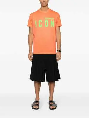 Dsquared2 Be Icon Cotton T-shirt - Orange
