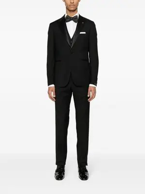 Tagliatore Single-breasted Virgin-wool Suit - Black