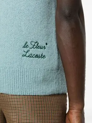 Lacoste X Le Fleur Ribbed-Knit Vest - Blue | Editorialist