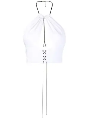 Dsquared2 Rhinestone-embellished Crop Top