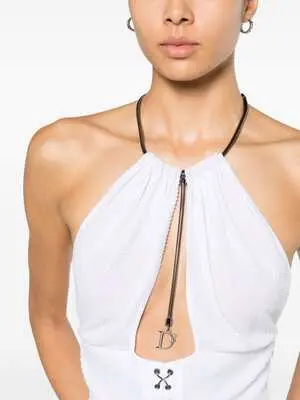 Dsquared2 Rhinestone-embellished Crop Top